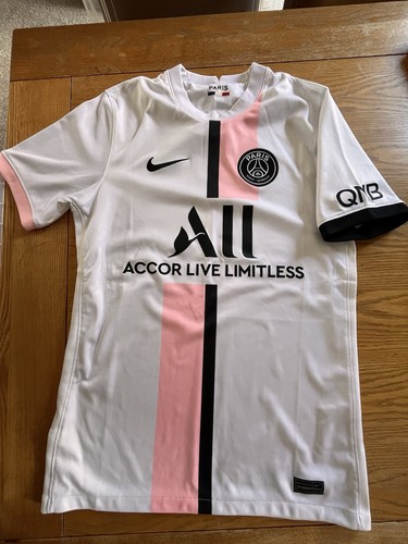 PSG Paris Saint Germain 21/22 Away Kit Pink and White. unisex. Size S ...