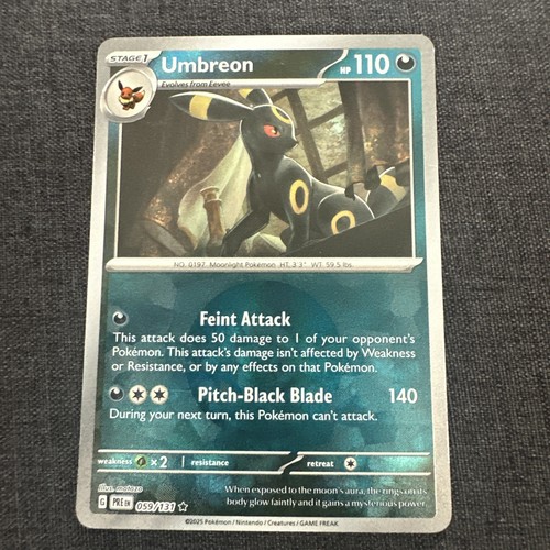 Pokemon Tcg Umbreon (Poke Ball Pattern) 059/131 Sv: Prismatic Evolutions Holo | eBay