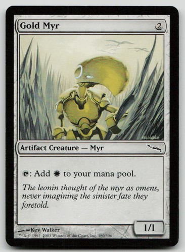 Gold Myr C Mirrodin 180 NM | eBay