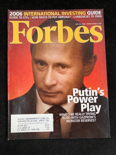 FORBES MAGAZINE JULY 24, 2006 PUTIN'S POWER PLAY | eBay
