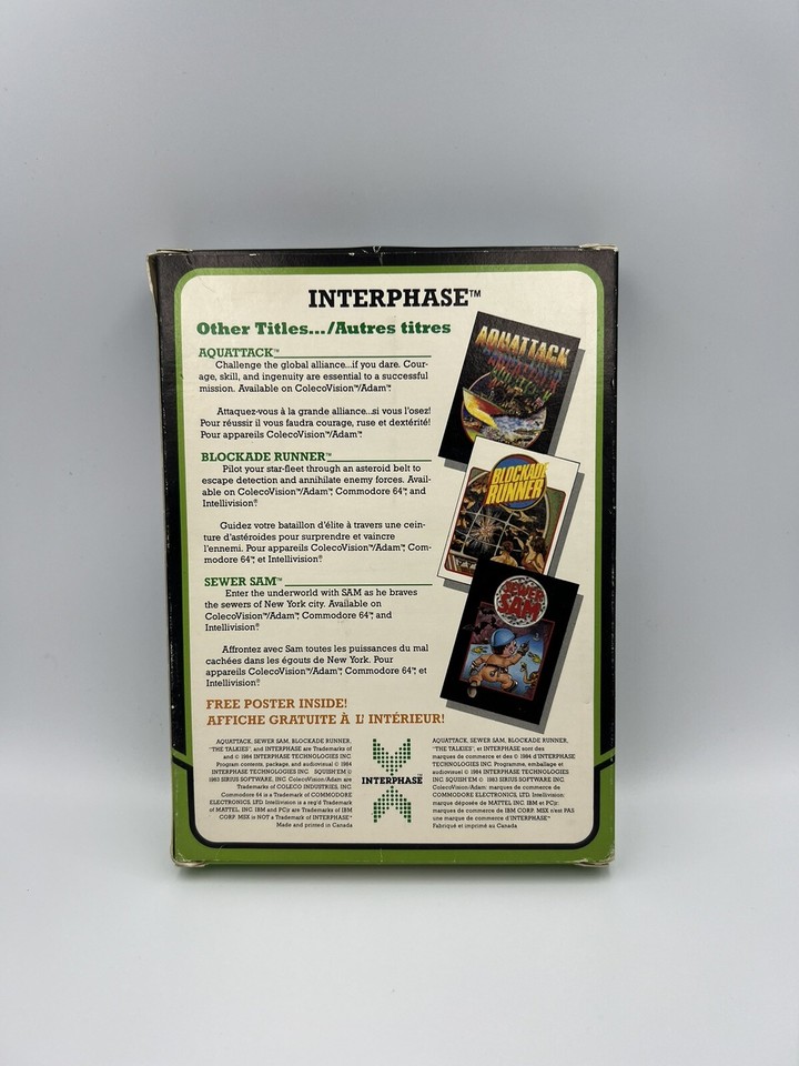 Coleco Vision Squish'em Featuring Sam With Box | eBay