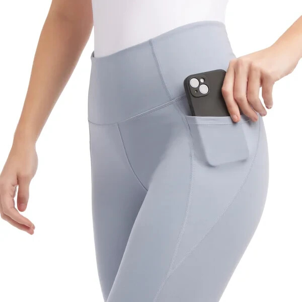 Danskin Women's Reflective Capri Legging-Grey