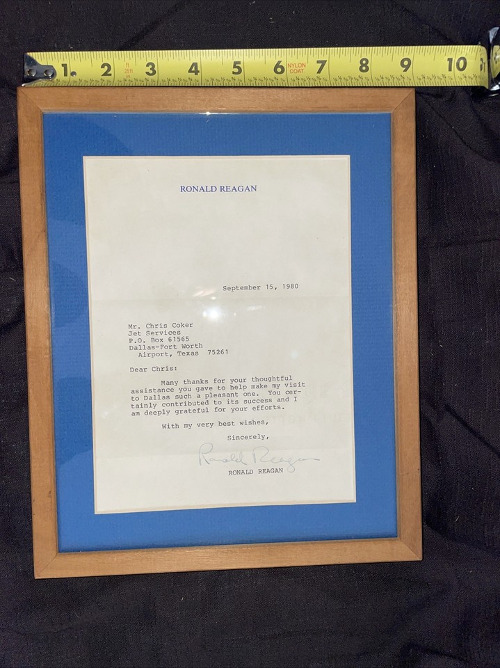 RONALD REAGAN - typed letter signed on September 15, 1980 | eBay
