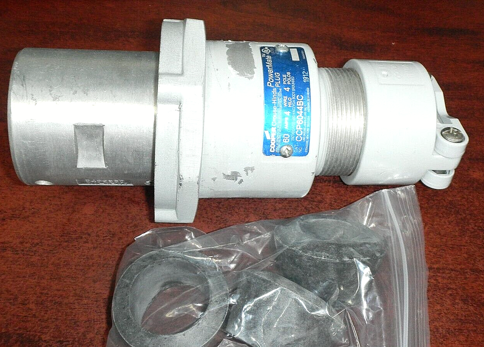 COOPER CCP6044BC 60A 4W 4P POWERMATE PLUG | eBay