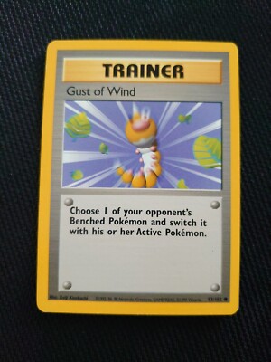 Pokémon TCG Gust of Wind Base Set 93/102 Regular Unlimited Common NM | eBay