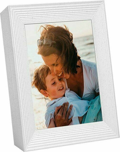 Aura Mason HD Smart Digital Picture Frame 9 Inch – White Quartz ...