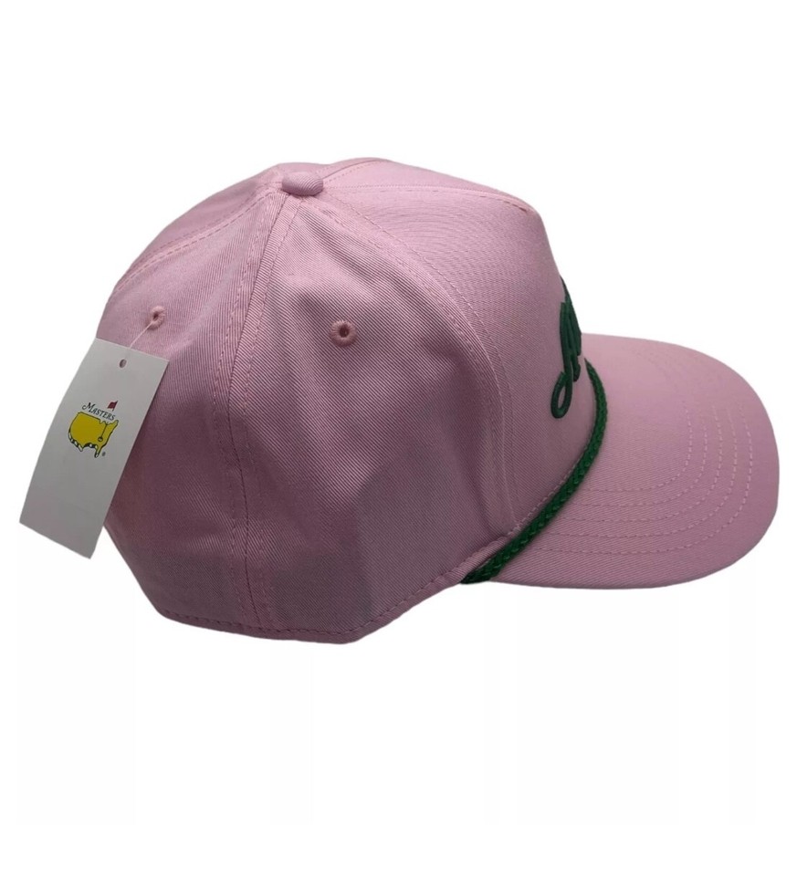 2025 Masters AZALEA Pink Embroidered Rope Hat Snapback Golf Azaleas Cap ...