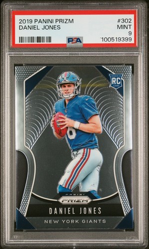 2019 PANINI PRIZM #302 DANIEL JONES ROOKIE RC PSA 9 | eBay