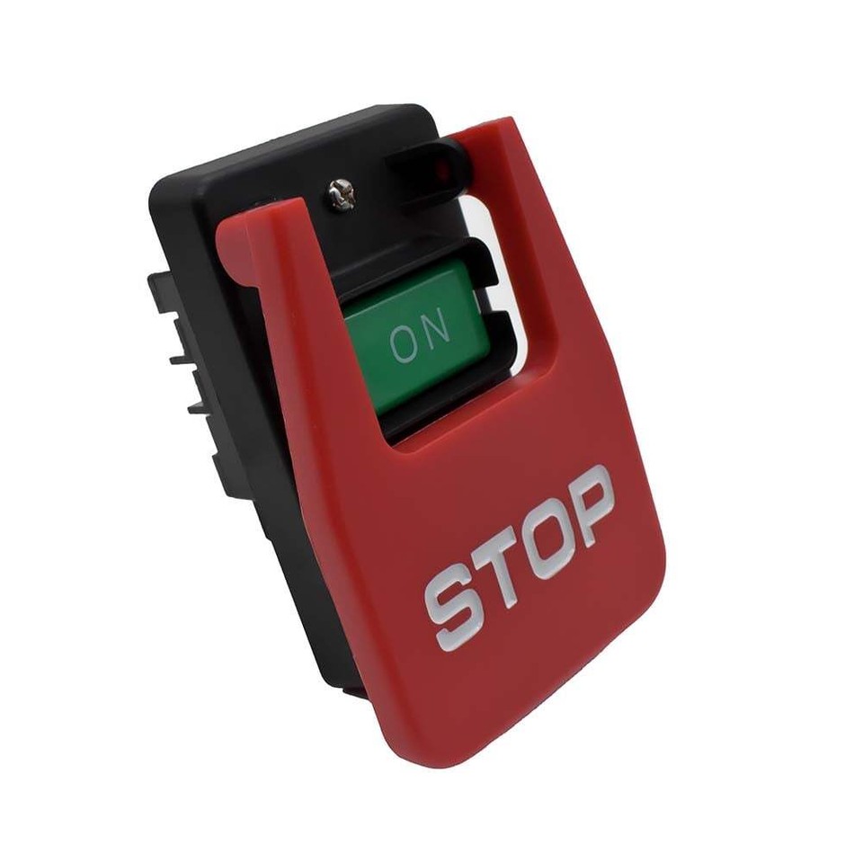 Large Table Saw Push Button Switch for Table Saws 35A/20A - 120V/230V ...