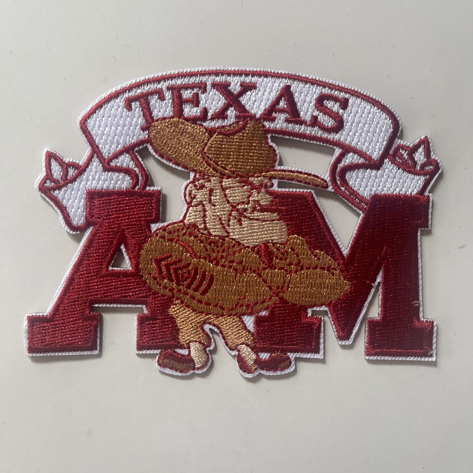 Texas A&M Aggies vintage embroidered iron on patch 4” X 3" | eBay
