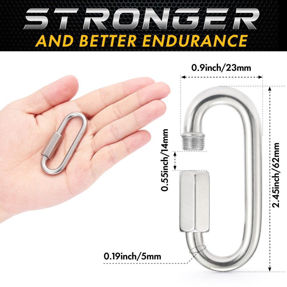 Stainless Steel Chain Quick Links - 304 Stainless Stee Chain Connector ...