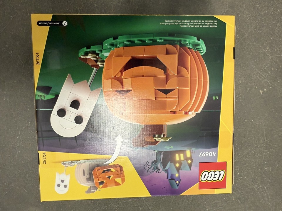 Lego Creator Halloween Pumpkin 40697 Light Brick Included New & Sealed ...