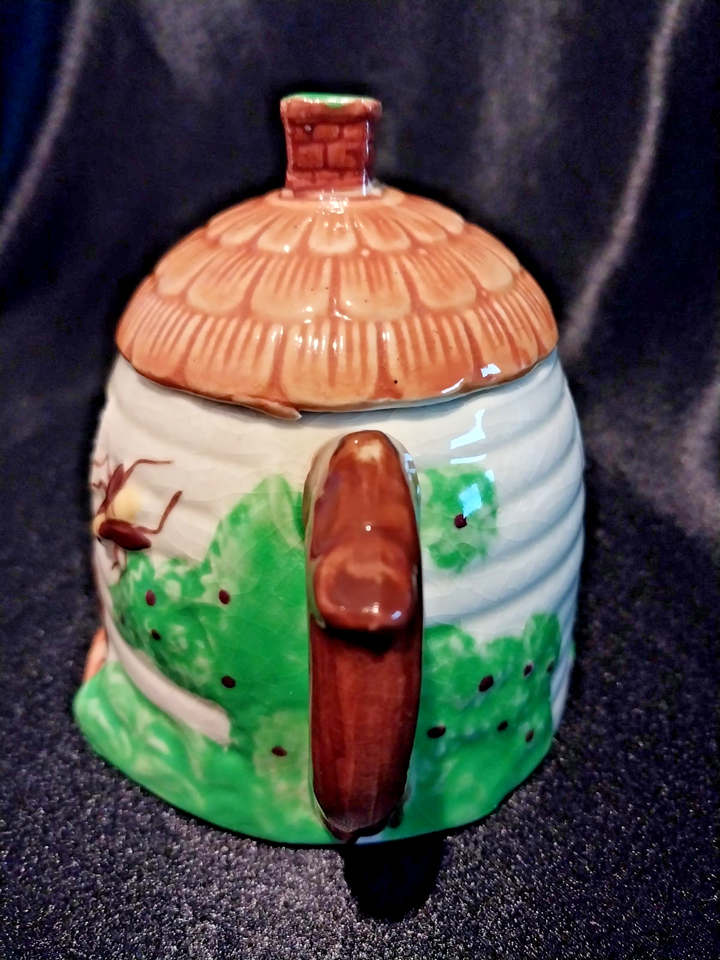 Vintage Beehive Teapot Honey Bee Design 4.5” Cottage Farmhouse Decor ...