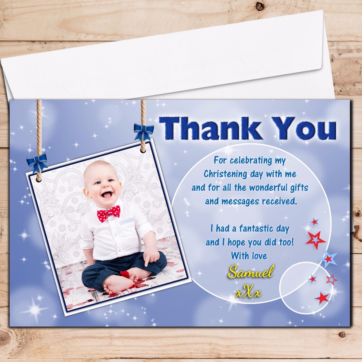 Baby Boy Thank You Cards