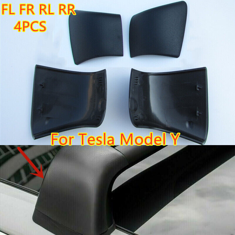 2025 Tesla Model Y Accessories Tesla Model Y Rail End Covers - 4PC TPE ...