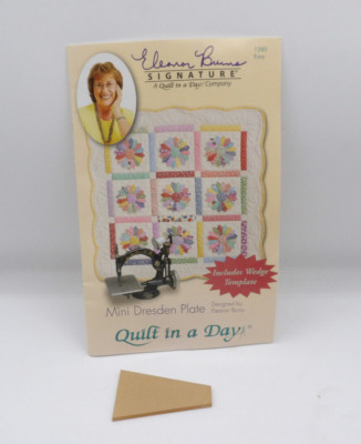 Mini Dresden Plate Quilt Pattern & Template ©2011 Quilt in A Day | eBay