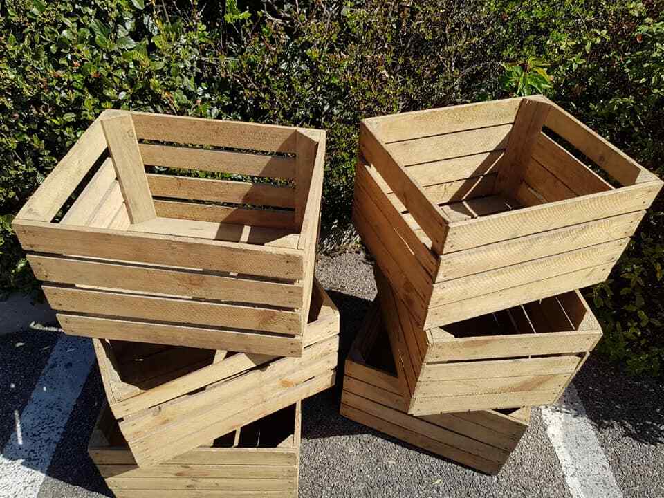 Wooden Apple Bins
