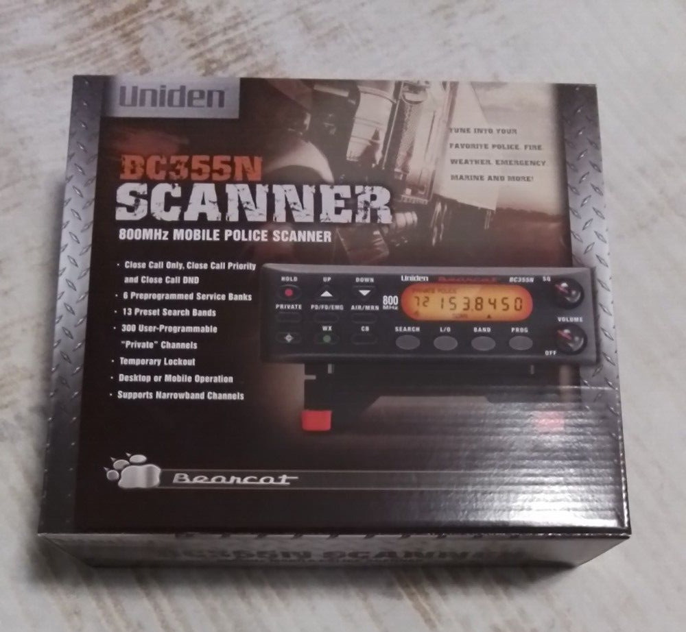 Uniden BC355N 800M Base Mobile Police Scanner Bearcat Narrow Band ...