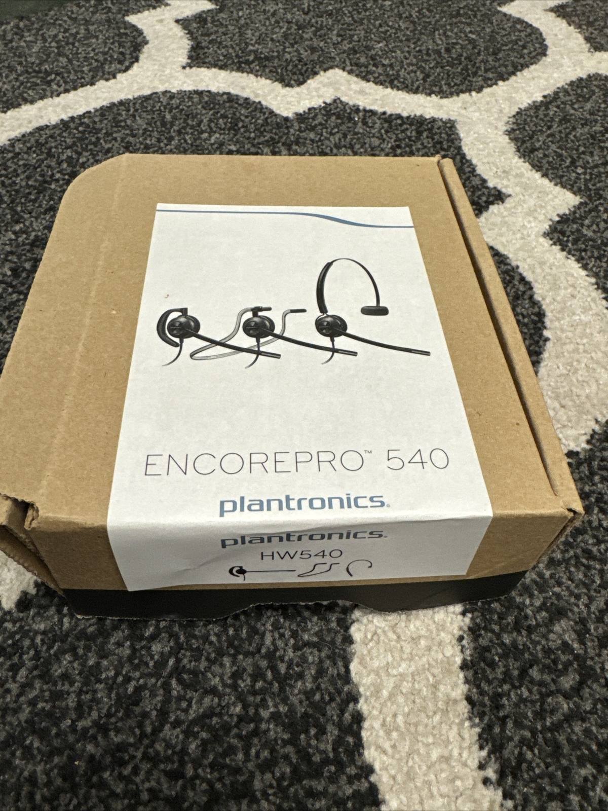 Plantronics EncorePro 540 Monaural Convertible Headset HW540 - OPEN BOX ...