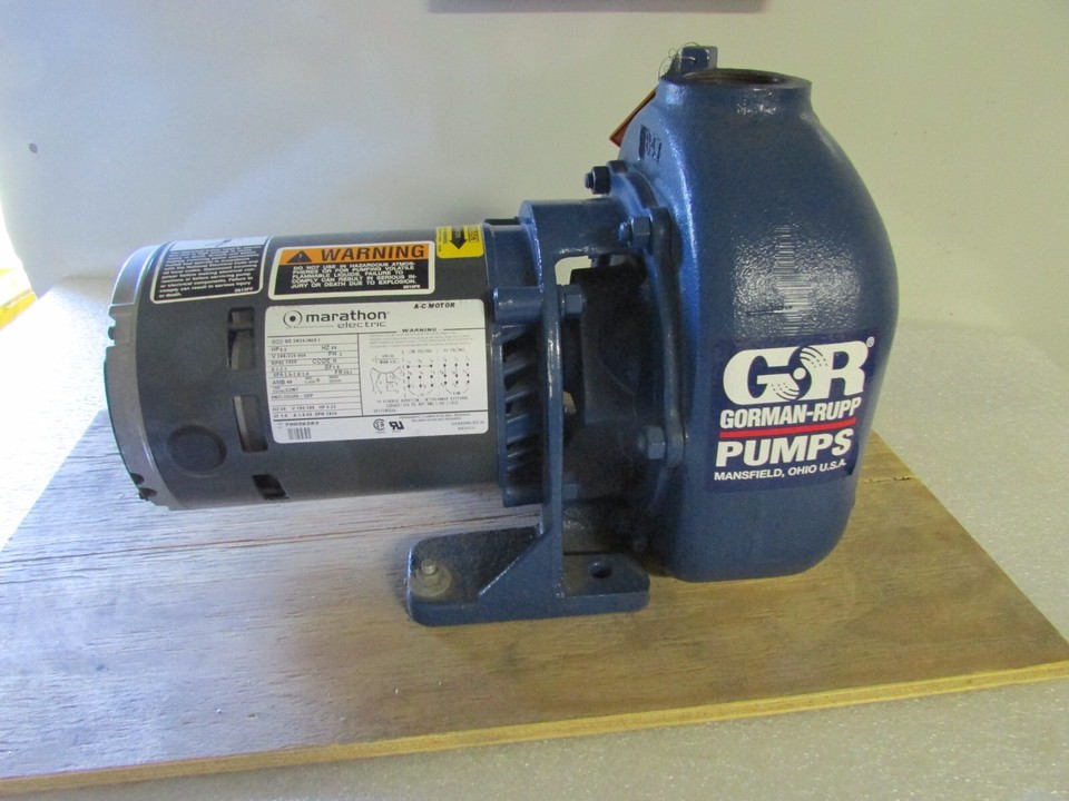 Gorman-Rupp Pump 80 Series Self Priming Centrifugal Pump-Model 81-1/2D3 ...