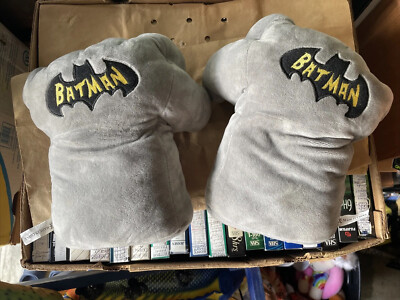 Batman Gloves Plush Gauntlets Hands Soft Boxing Fists, DC Comics ...