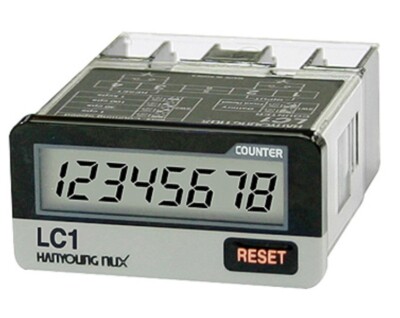 LC1 LCD Indicating Total Counter 48x24mm Compact size Dry Contact Input ...