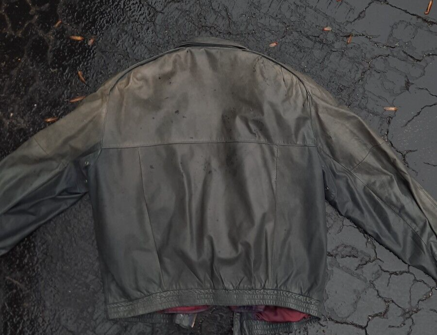 Georgetown Leather Design 100% Genuine Leather Jacket Mens Black Zip ...