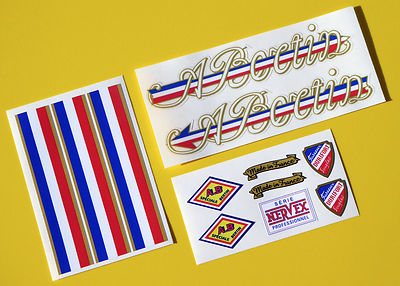 ANDRE BERTIN Classic Vintage 1950's Cycle Decals Stickers metallic ink ...