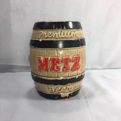 Vintage Metz Brewing Co Beer Barrel Keg Bank No Cork Omaha Nebraska | eBay