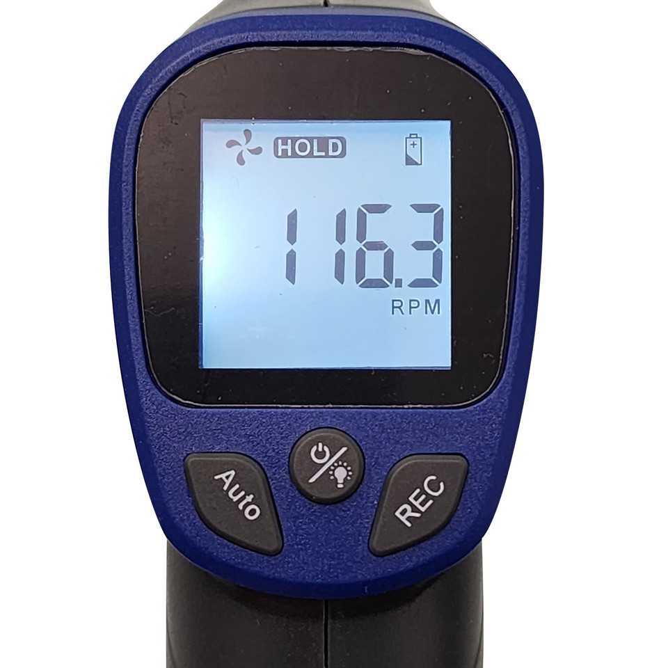 Digital Laser Tachometer RPM Meter RPM Vicimeter 2.5-99999RPM, 3 ...