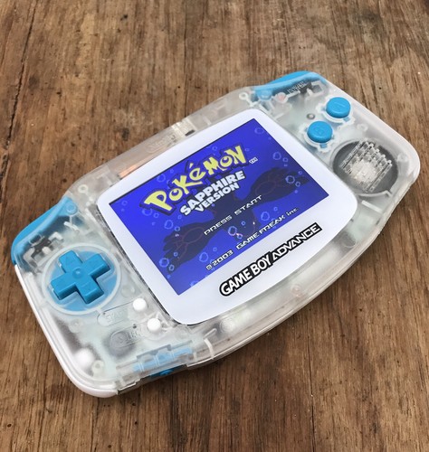 Nintendo Gameboy Advance GBA 101 Clear Teal Handheld Gaming Console ...