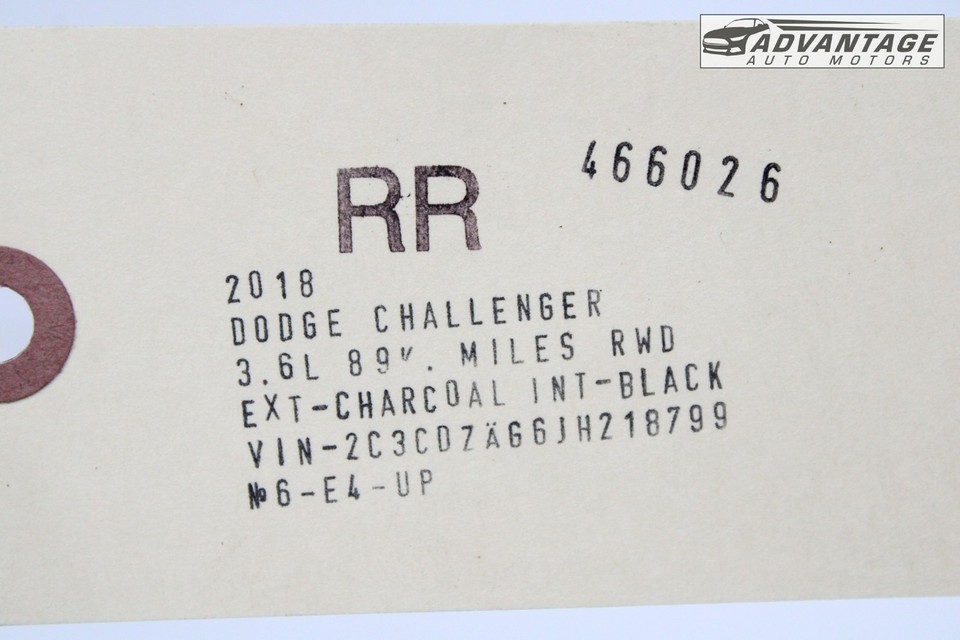 2011-2023 DODGE CHALLENGER RWD REAR RIGHT SUSPENSION SHOCK STRUT ...