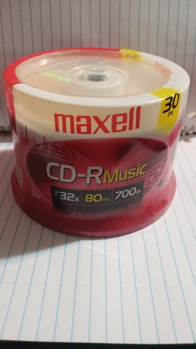 Maxell 625335 Cdr-80 Music Gold Cd Recordable Discs 32X 700 MB 80 Min ...