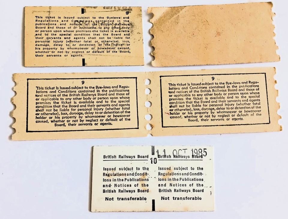 BR Platform tickets - Paddington 'B', Sherborne 3d, Swindon, West ...