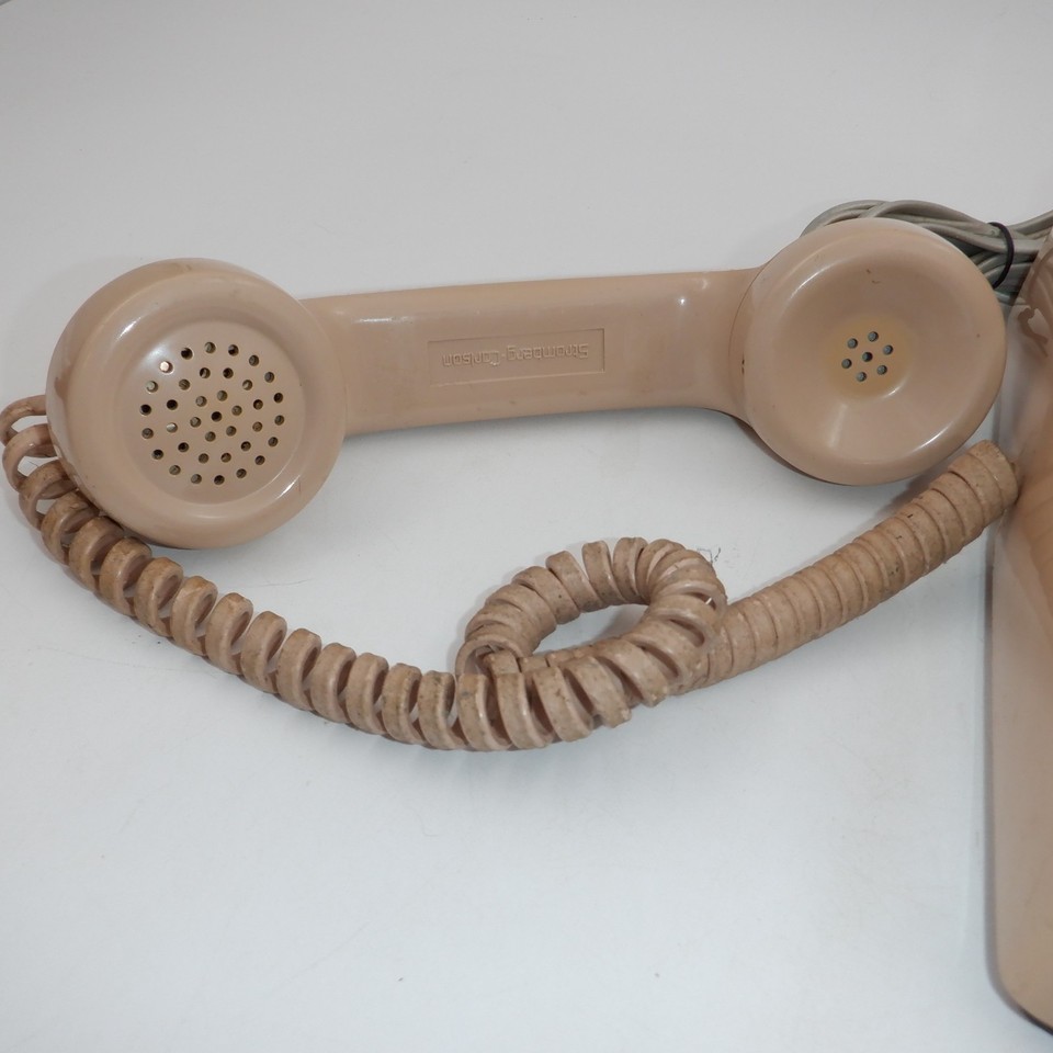 Vintage Continental Phone System Rotary Desk Telephone Beige/Tan ...