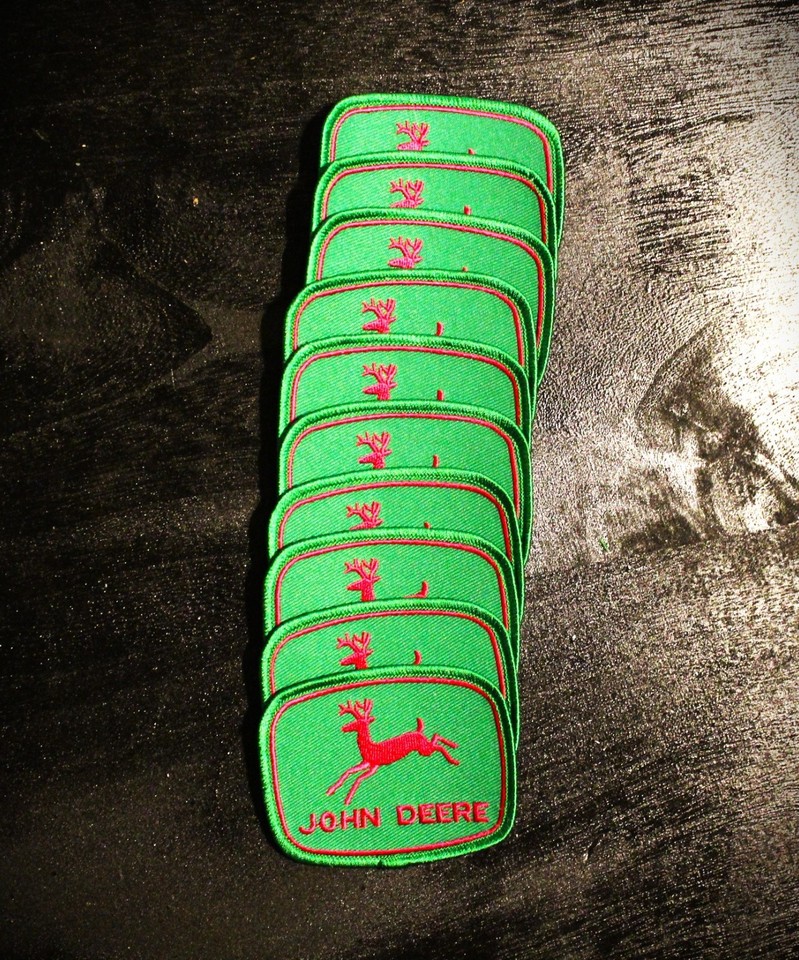 10pc John Deere Tractor Patch Iron-on Embroidered Applique Patches | eBay