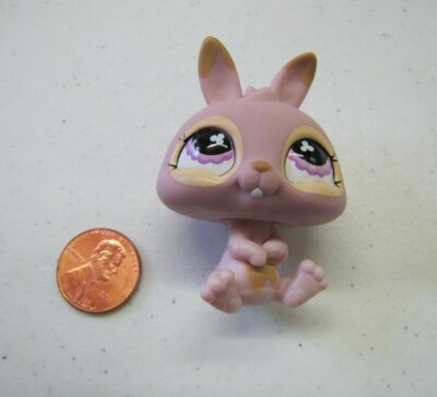 Littlest Pet Shop Lps #667 Dwarf Bunny Rabbit Pink Purple Clover Eyes ...