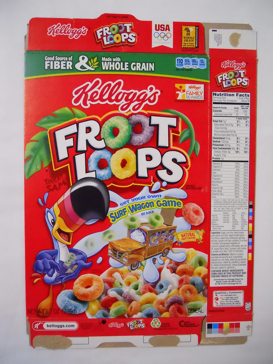 Froot Loops Cereal Box