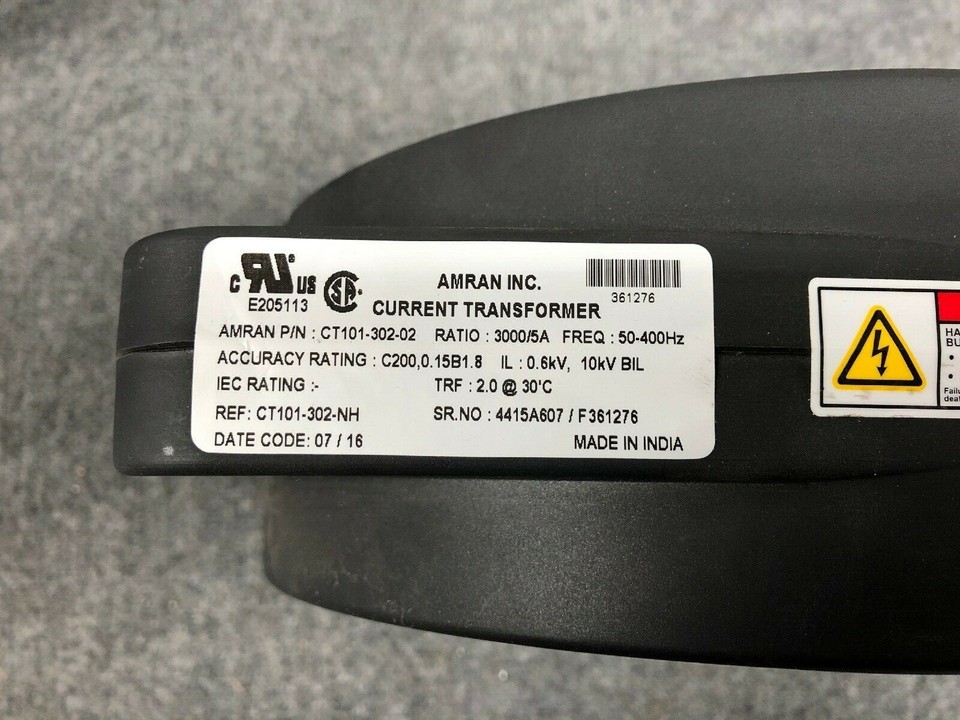 AMRAN CURRENT TRANSFORMER CT101-302-02 | eBay