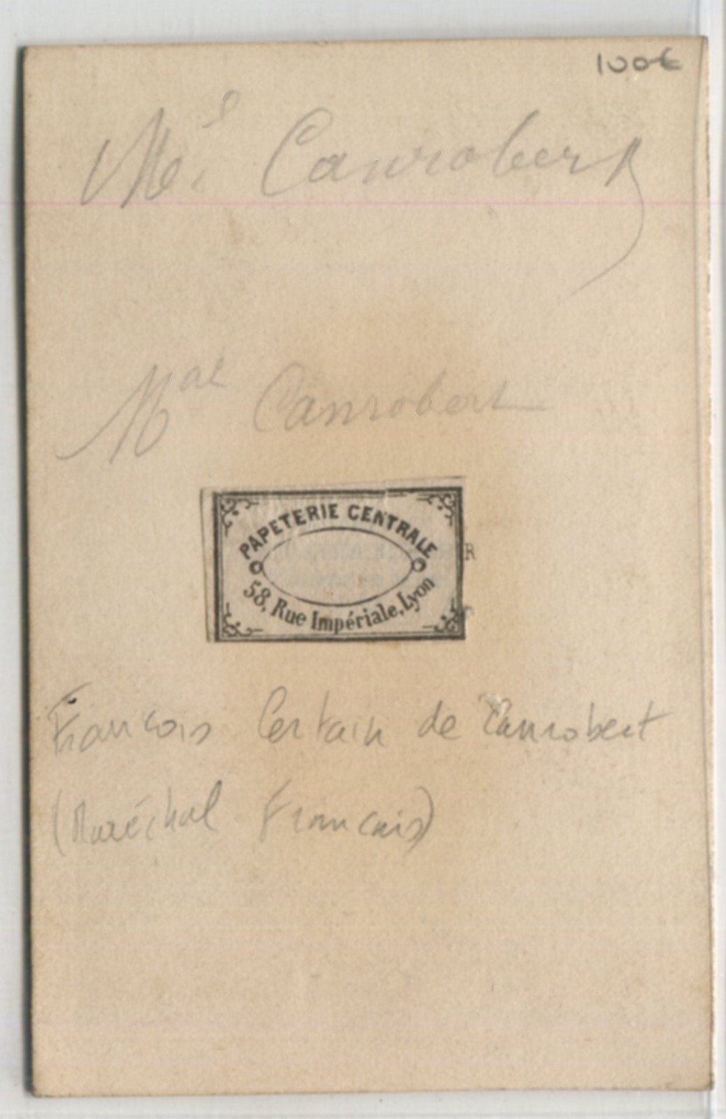 CDV Photographs Original François Marcellin Certain de Canrobert | eBay