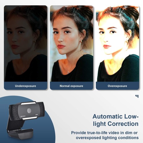 Anivia Full HD Webcam 1080P with Microphone Auto-Focus HD Camera Webcam ...