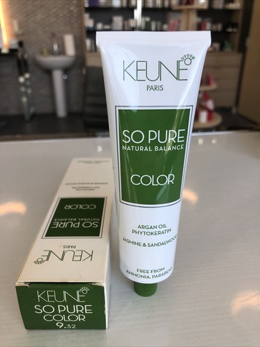Keune So Pure Hair Color, 60ml tube - Ammonia & Paraben Free 100% Color ...
