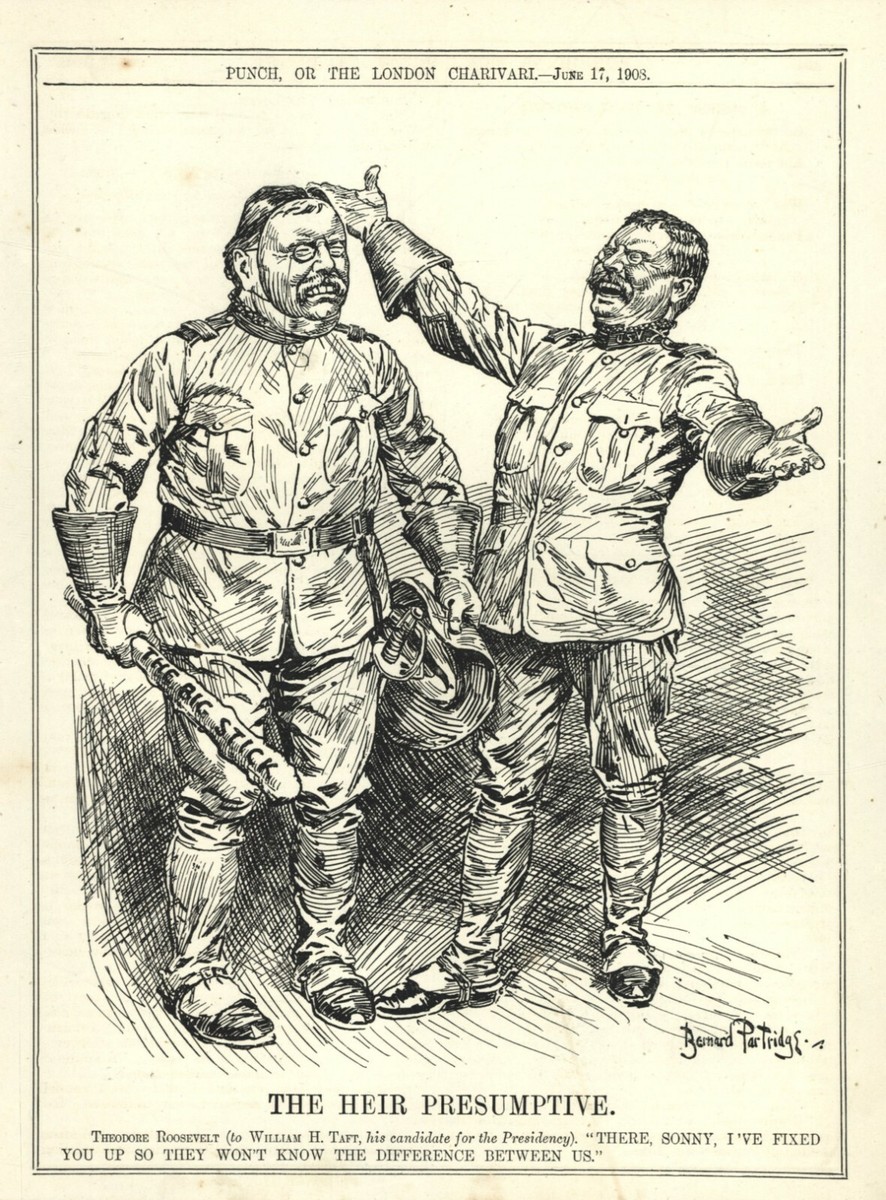 Taft And Roosevelt Cartoon