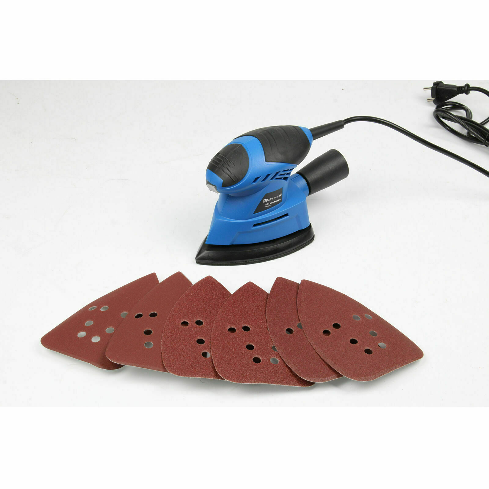 HEAVY DUTY 130W DETAIL PALM CORNER MOUSE HAND SANDER SANDING TOOL & 6 ...