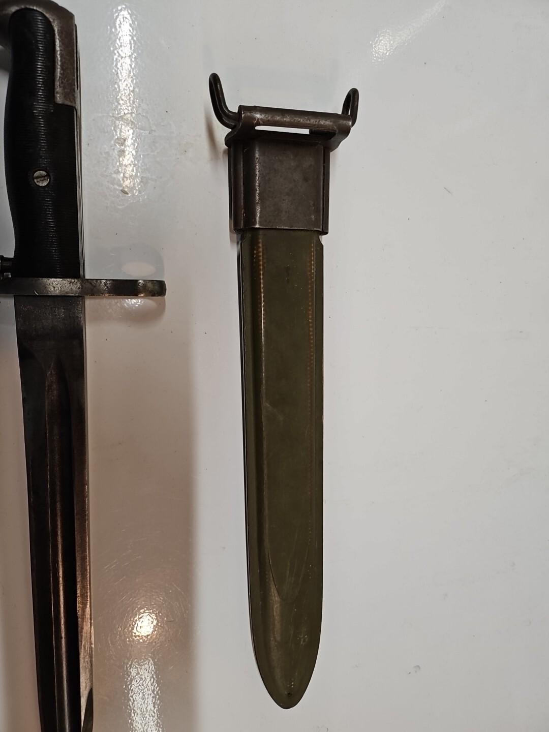 WWII WW2 US Military Bayonet AFH Knife 1942 Flaming Bomb | eBay