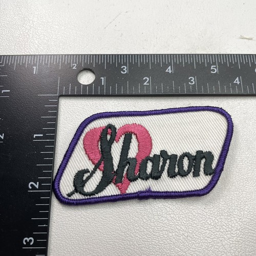 Vintage Love Theme SHARON Name Badge Jacket Patch 24H | eBay
