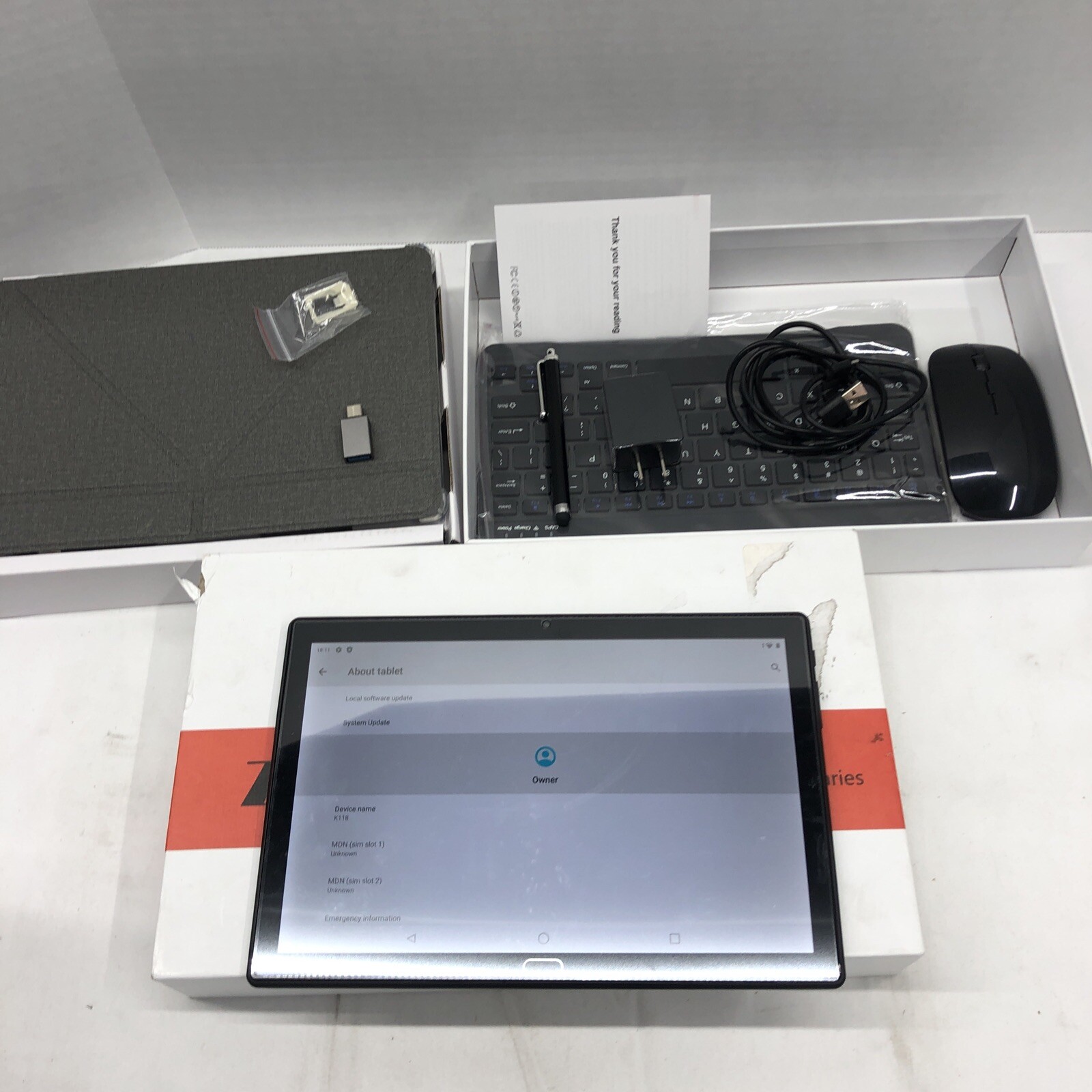 Zonko K118A Tablet 10 Inch Tablet, Zonko Tablet 2 in 1 Android Tablet with