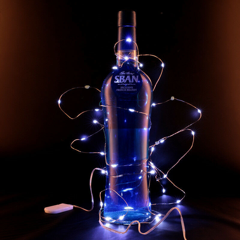 12 Pack 20 LED 6.6ft Battery Operated Mini LED Copper Wire String Fairy ...