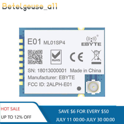 nRF24L01P 20dBm 2.4Ghz SPI Wireless Module IPX Transmitter Receiver E01-ML01SP4 | eBay