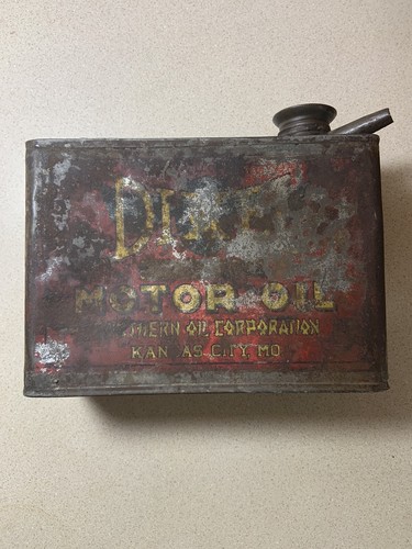 RARE ANTIQUE DIXEL TIN LITHO MOTOR OIL 1/2 GALLON CAN KANSAS CITY MISSOURI | eBay